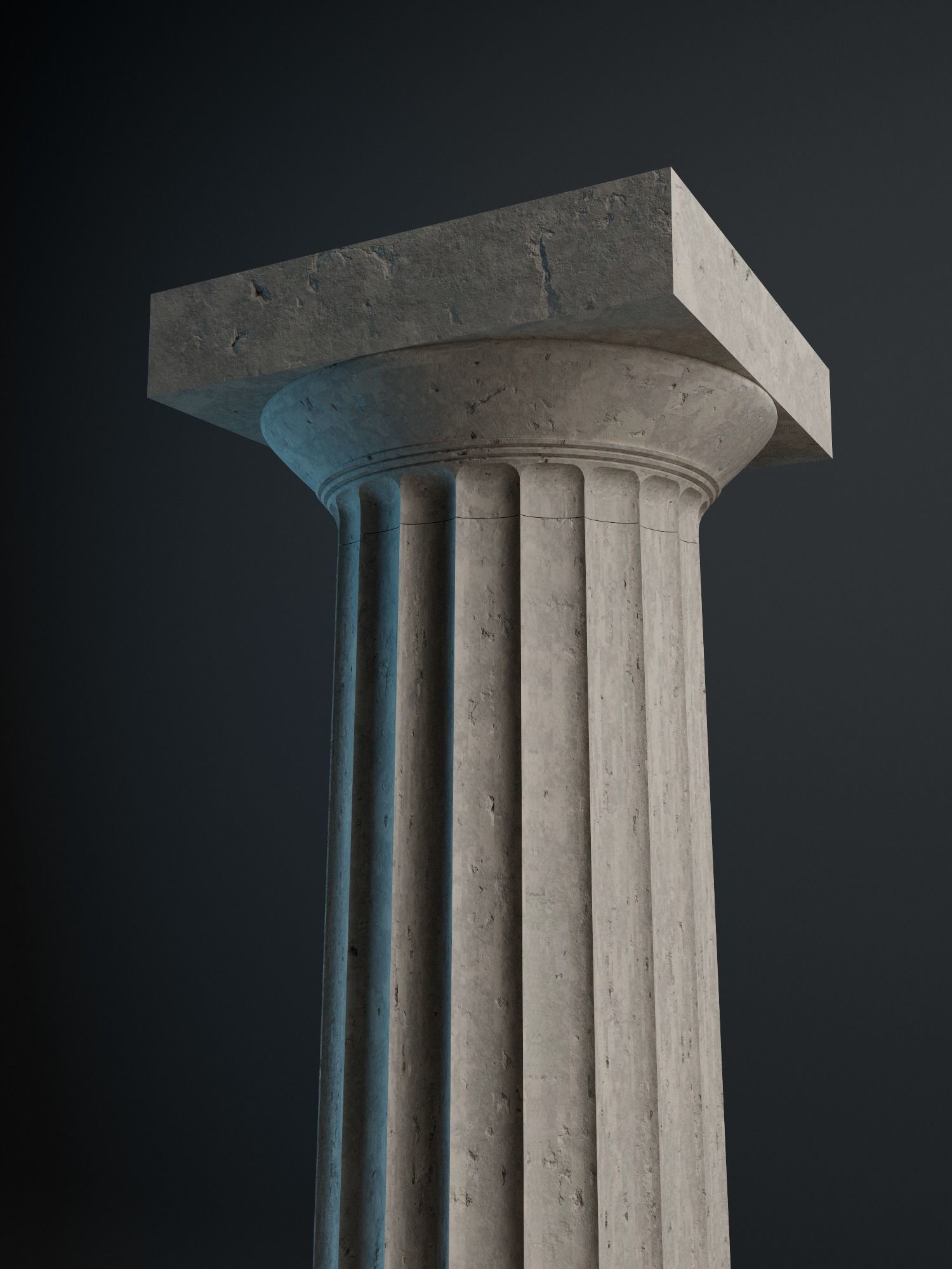 Archaic greek doric column 3D model | CGTrader