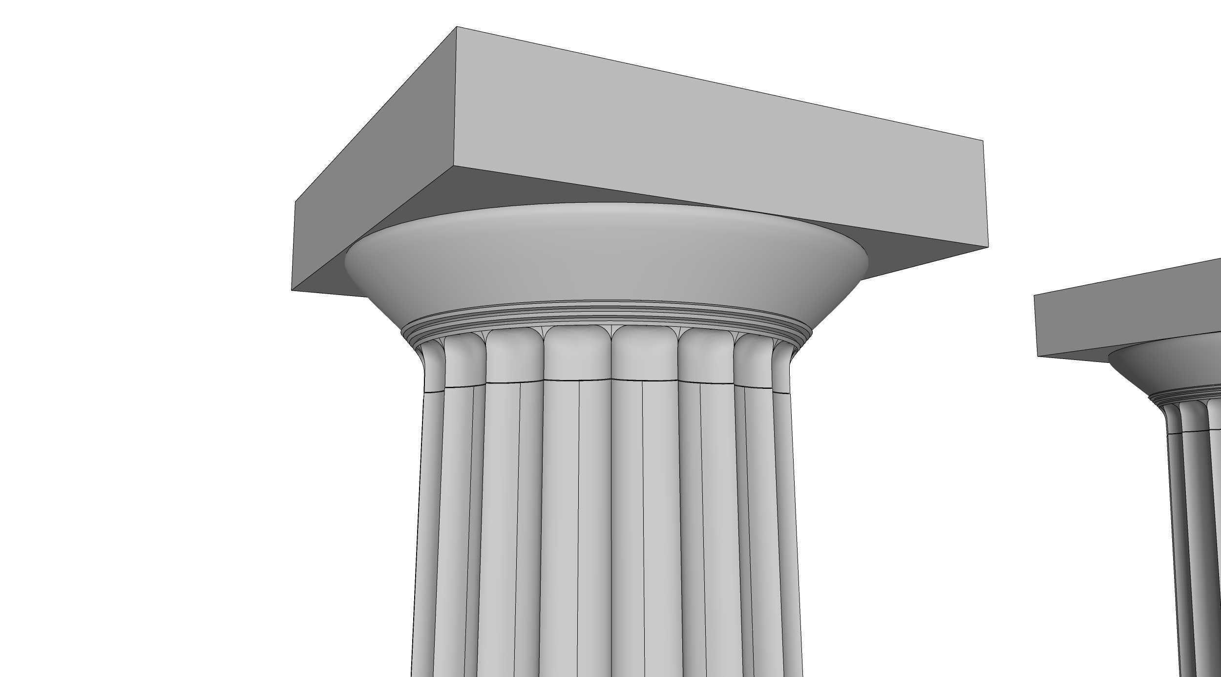 Archaic greek doric column 3D model | CGTrader