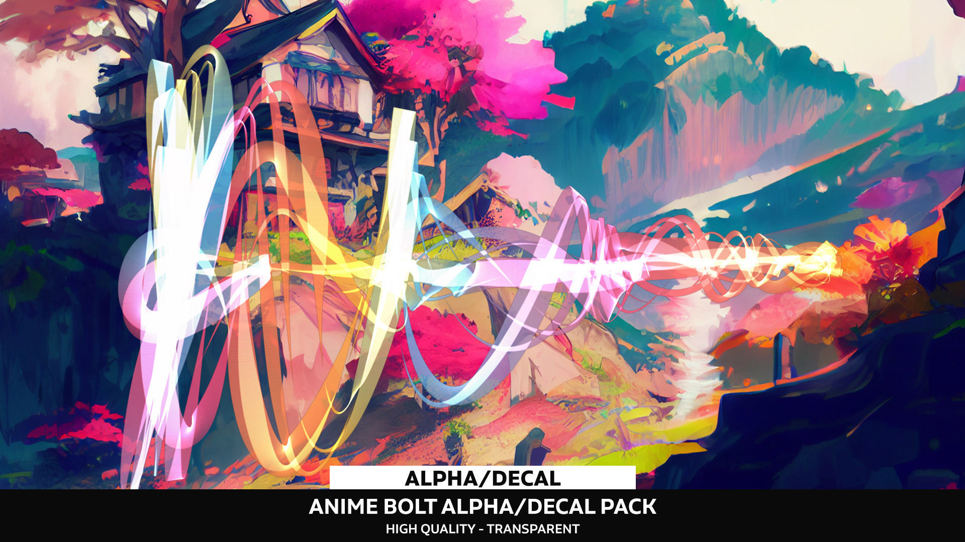 20 Anime Bolt Effect PNG Images Texture | CGTrader