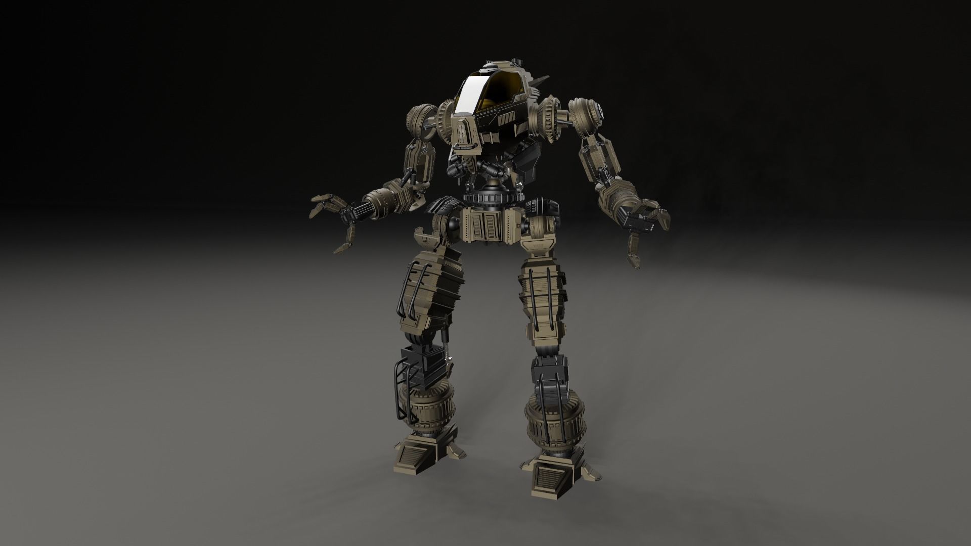 War Machine Robot free 3D model rigged | CGTrader