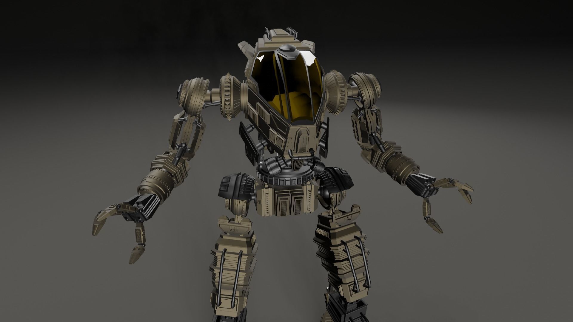 War Machine Robot free 3D model rigged | CGTrader