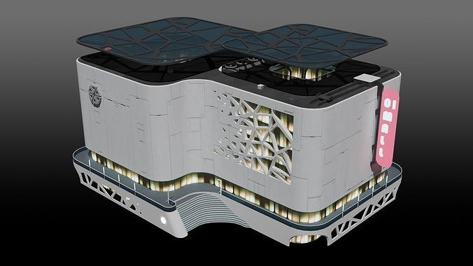 3D model Sci-fi Mall VR / AR / low-poly | CGTrader