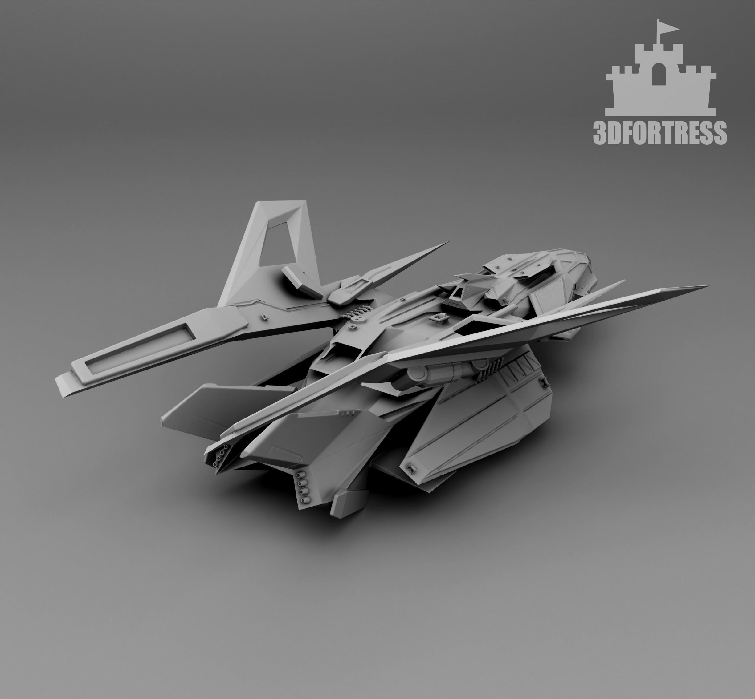 Spaceship lightning 3D model 3D printable | CGTrader