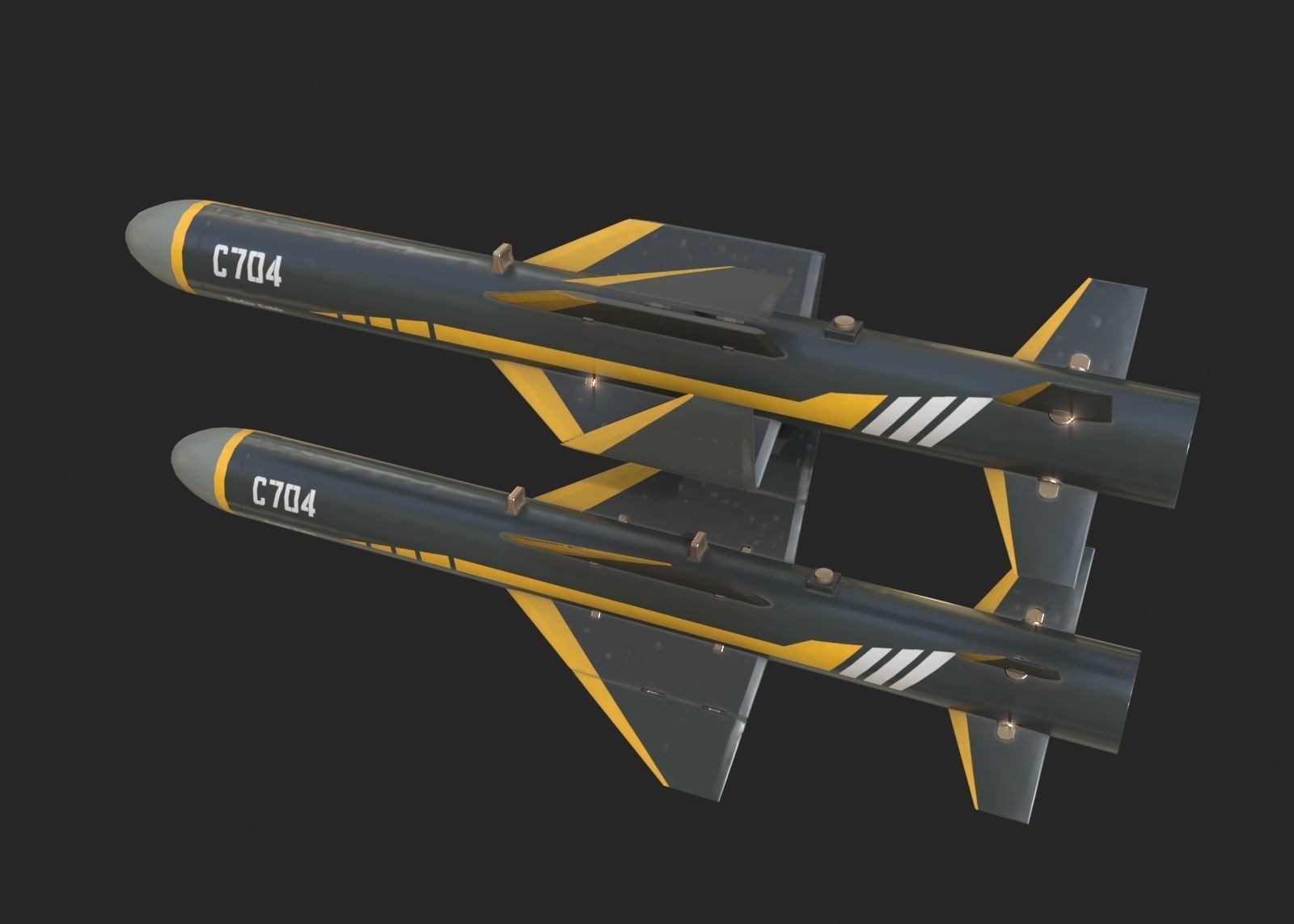 3D model C704 C-704 Air-to-Ground Missile Light Anti-ship Missile VR ...