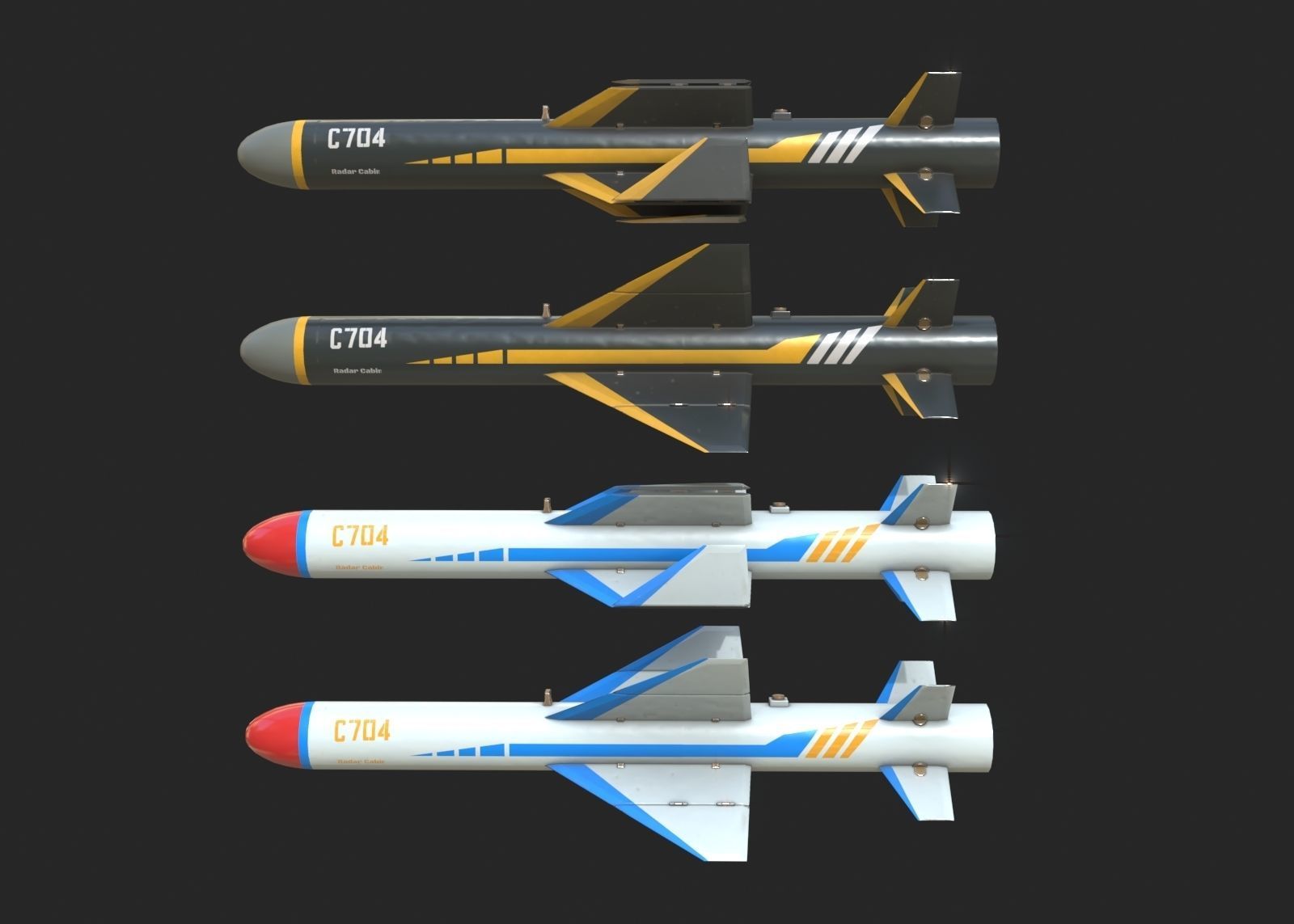 3D model C704 C-704 Air-to-Ground Missile Light Anti-ship Missile VR ...