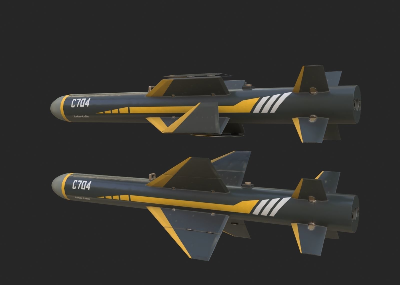 3D model C704 C-704 Air-to-Ground Missile Light Anti-ship Missile VR ...