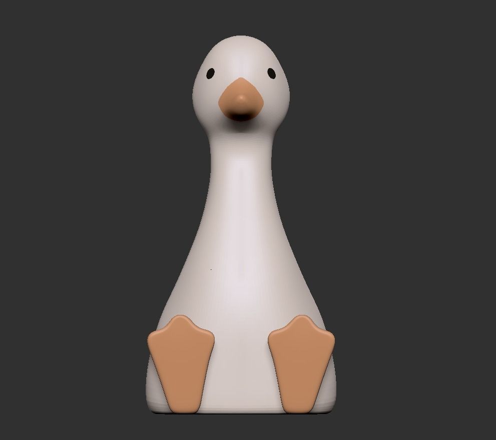 3D model Silly Duck - Low poly Cartoon Model VR / AR / low-poly | CGTrader
