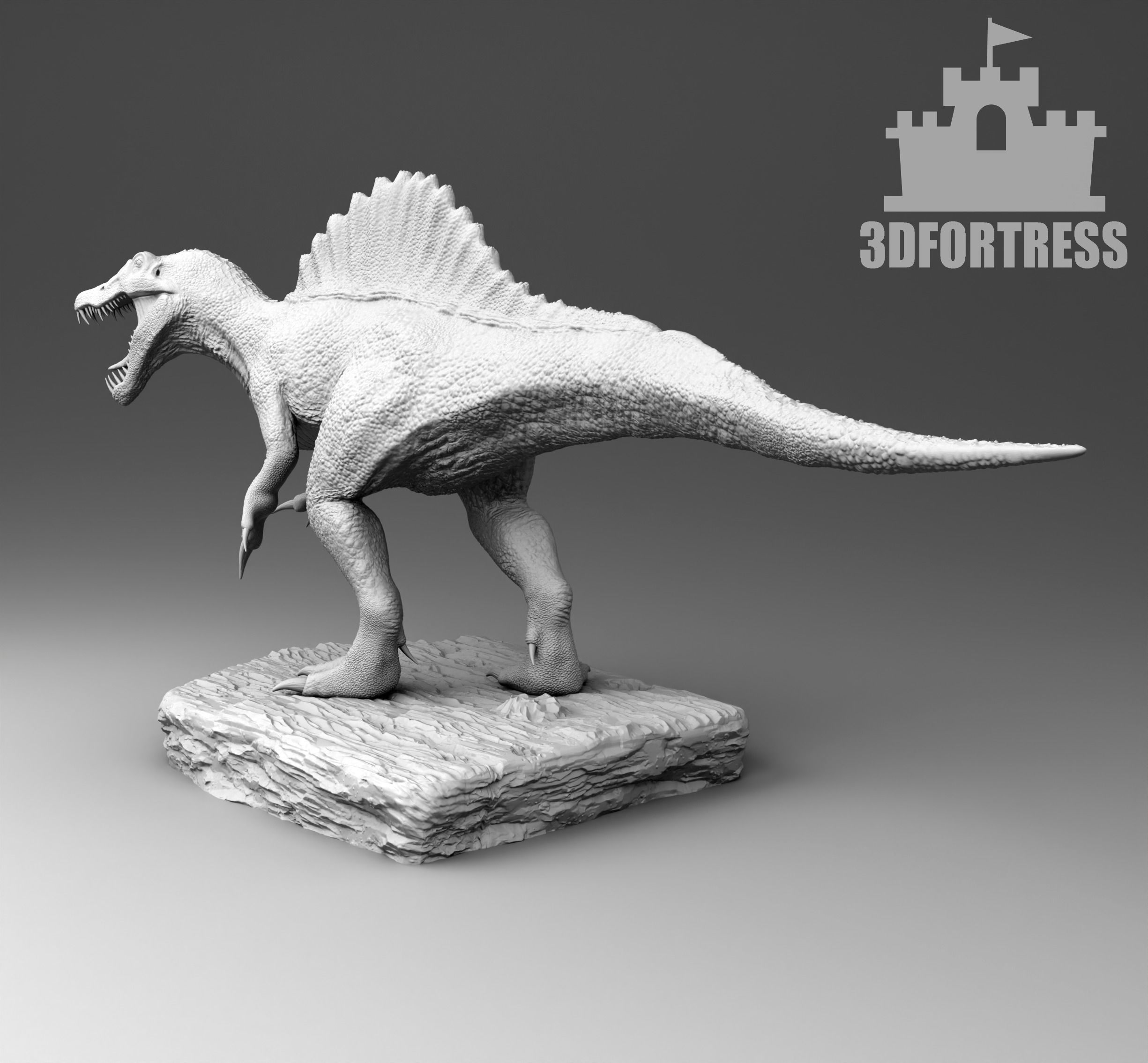 Spinosauridae 3D model 3D printable | CGTrader