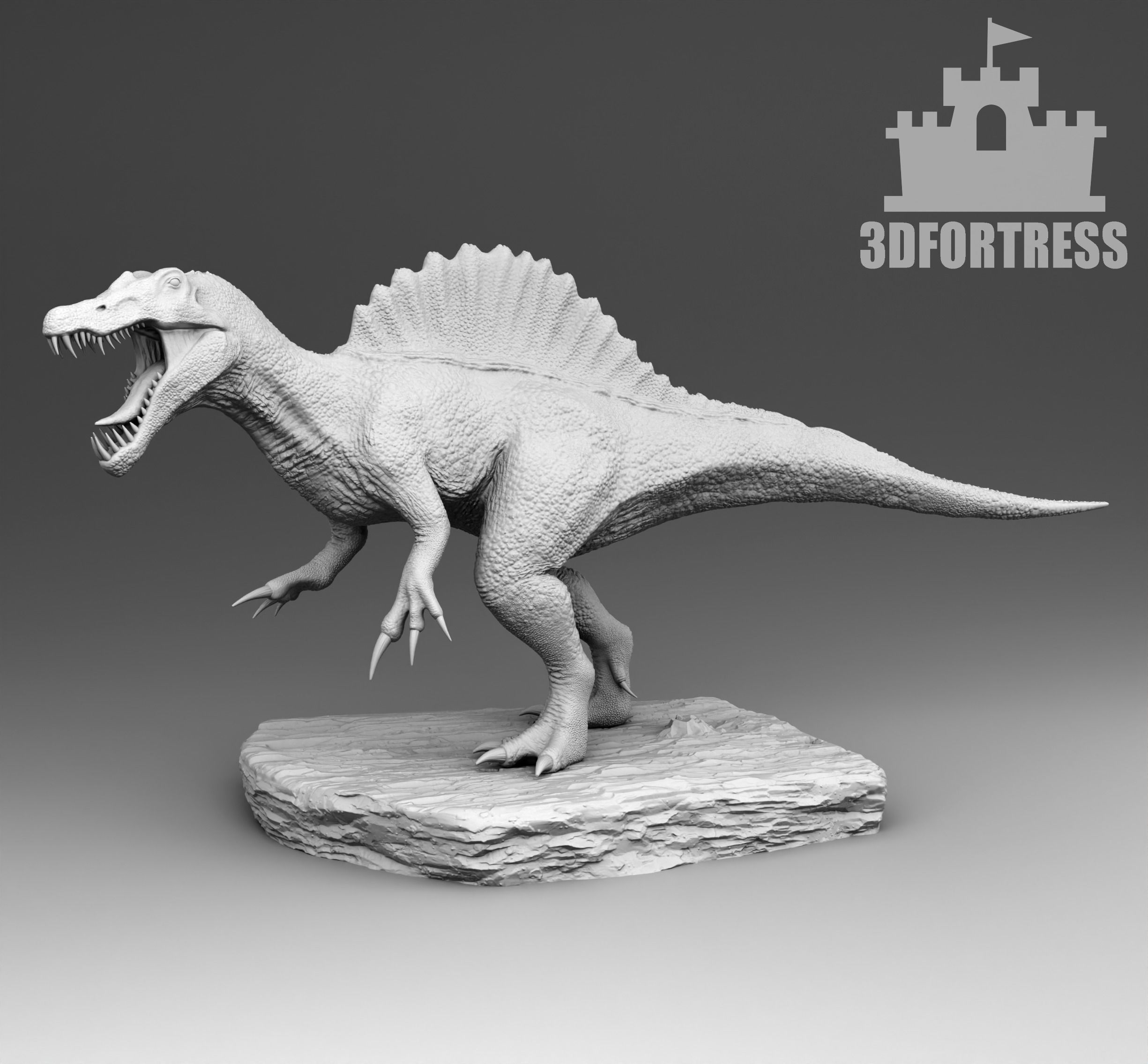 Spinosauridae 3D model 3D printable | CGTrader