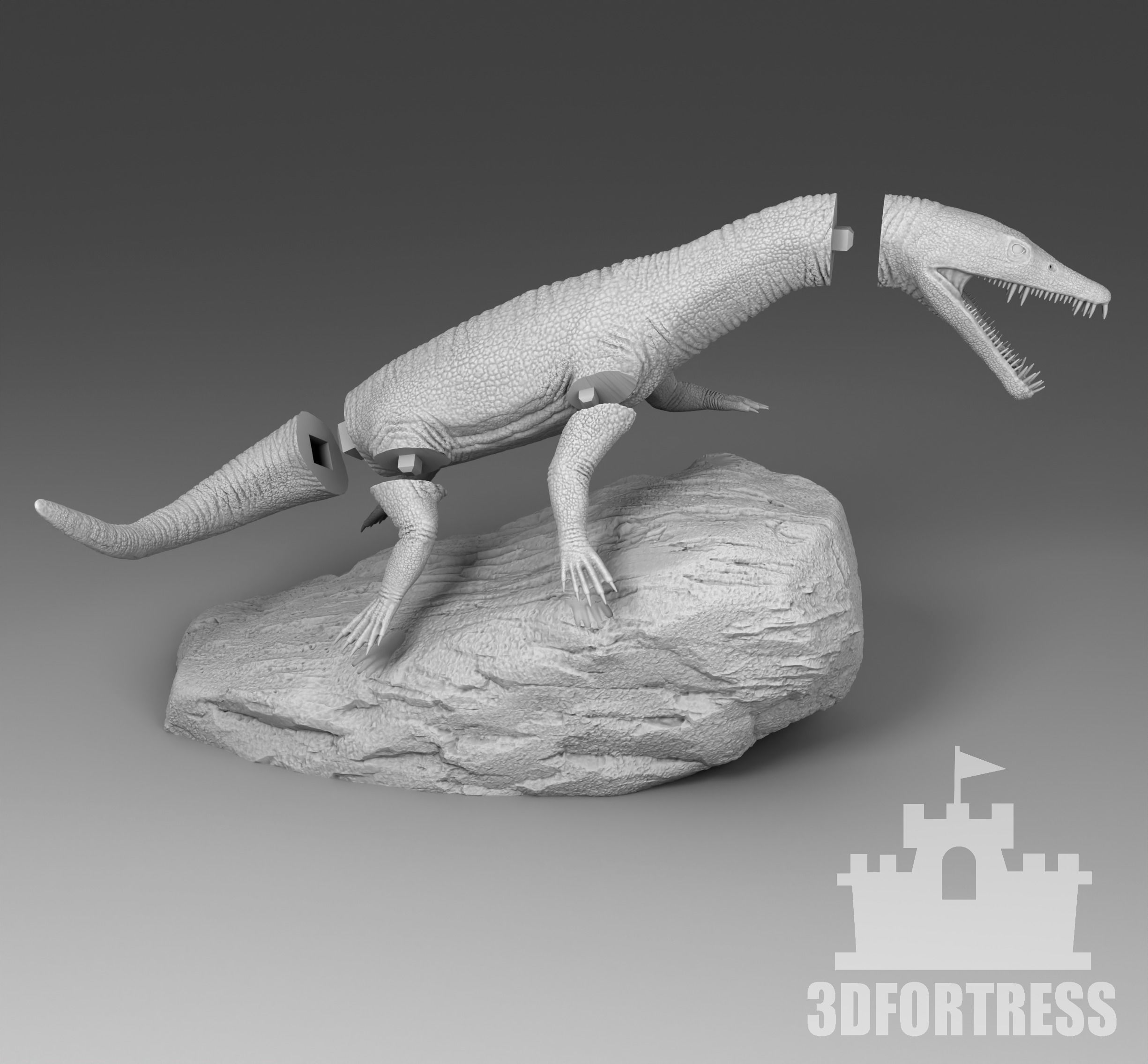 Nothosauridae 3D model 3D printable | CGTrader