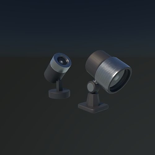 landscape lighting 3D model animated | CGTrader