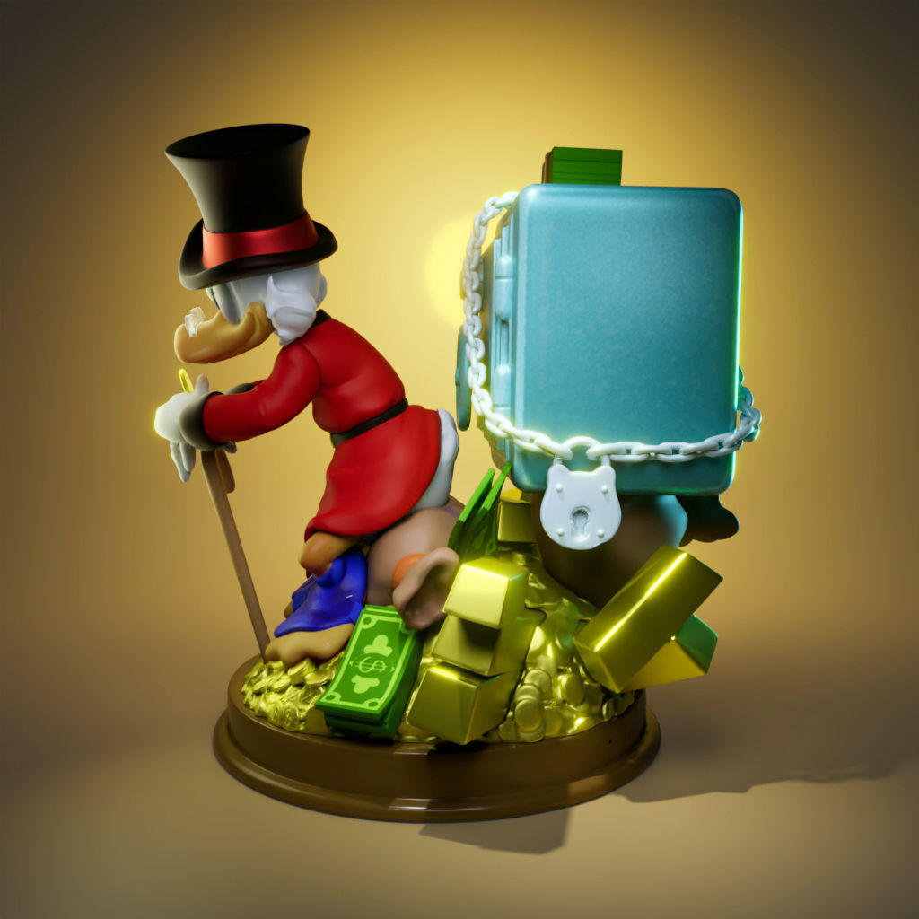 Scrooge Mcduck 3D model 3D printable | CGTrader