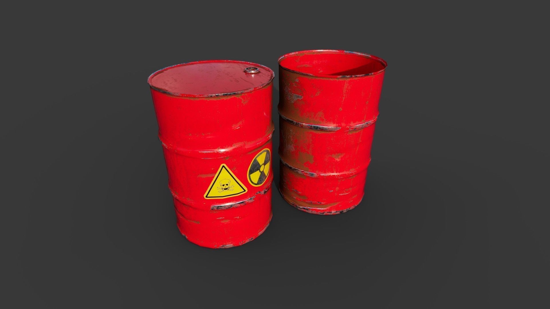 3D model Toxic waste barrel VR / AR / low-poly | CGTrader