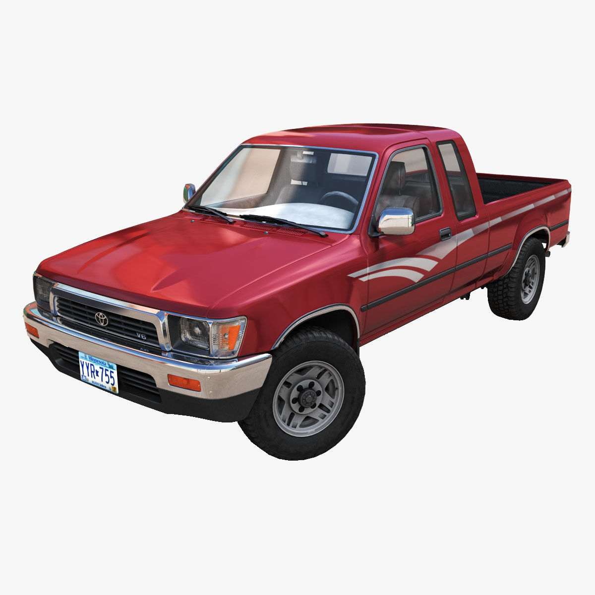 3D model Toyota Hilux SR5 pickup VR / AR / low-poly | CGTrader