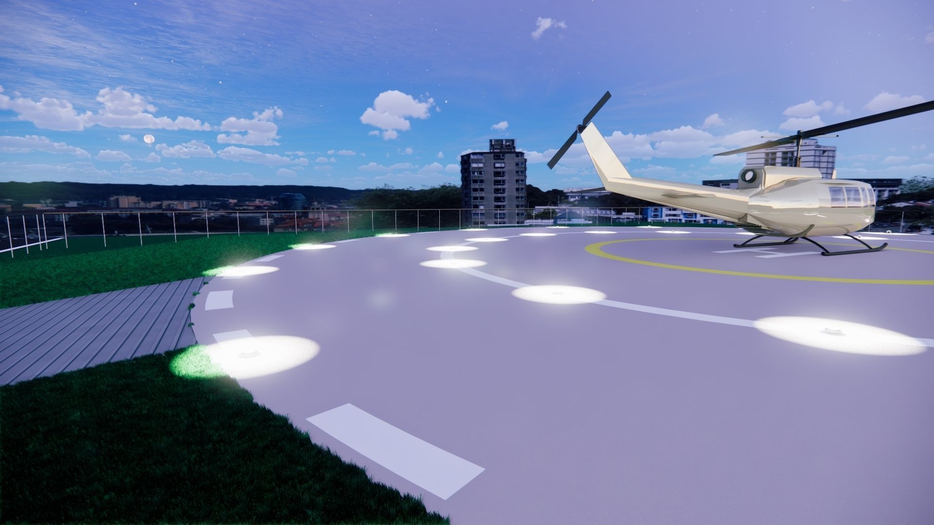 Helipad - ground type - in Revit 3D model | CGTrader