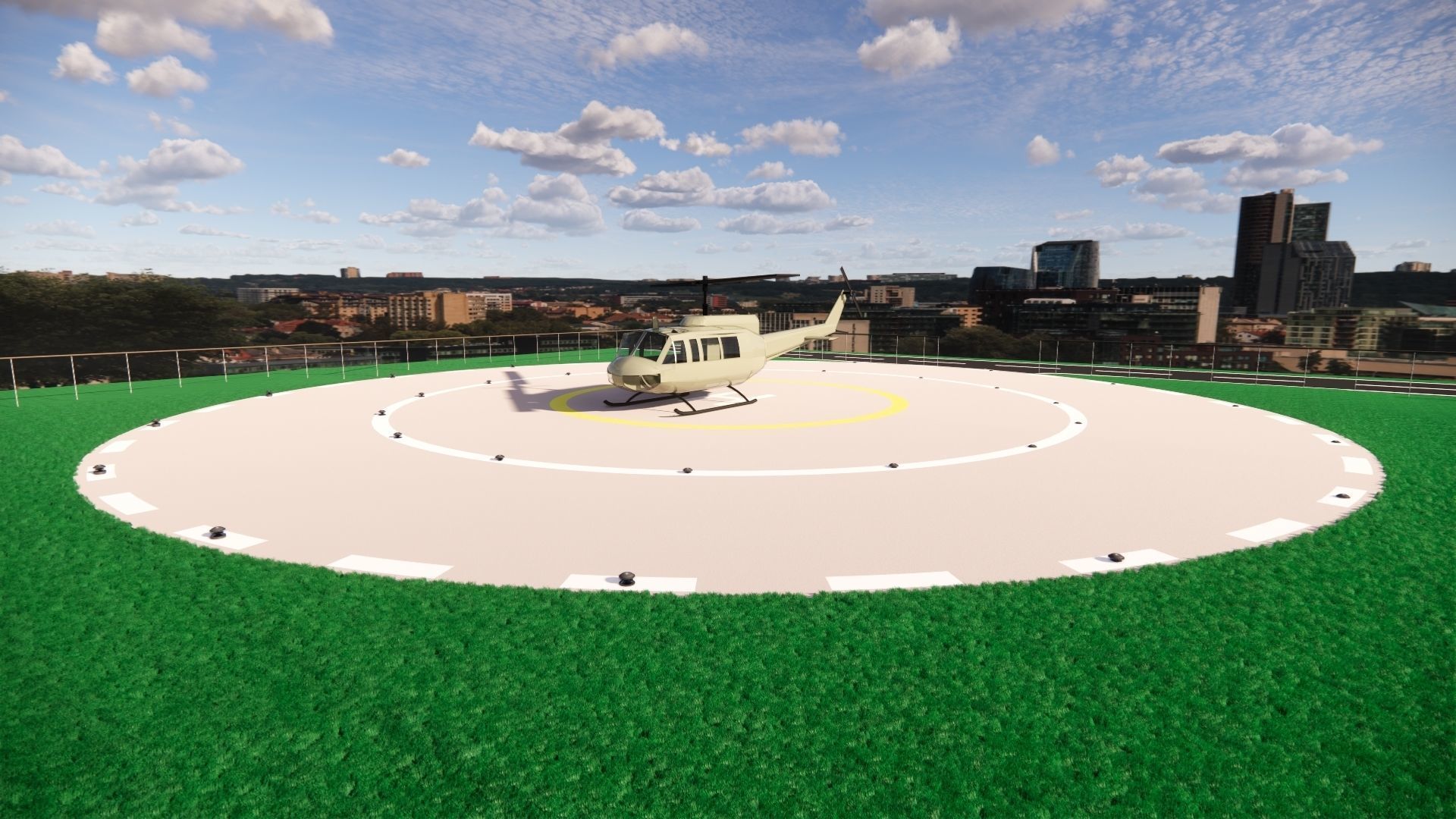 Helipad - ground type - in Revit 3D model | CGTrader