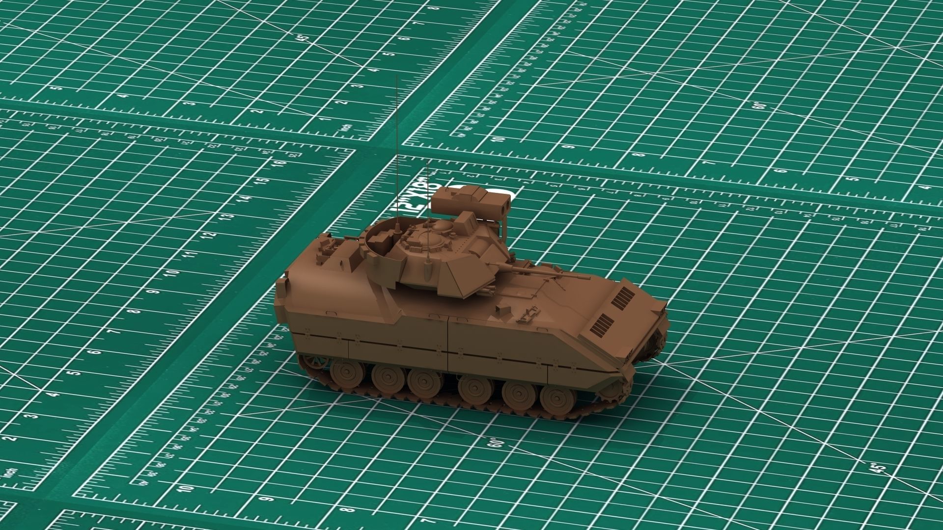M2A2 Bradley 3D Print Model 3D model 3D printable | CGTrader