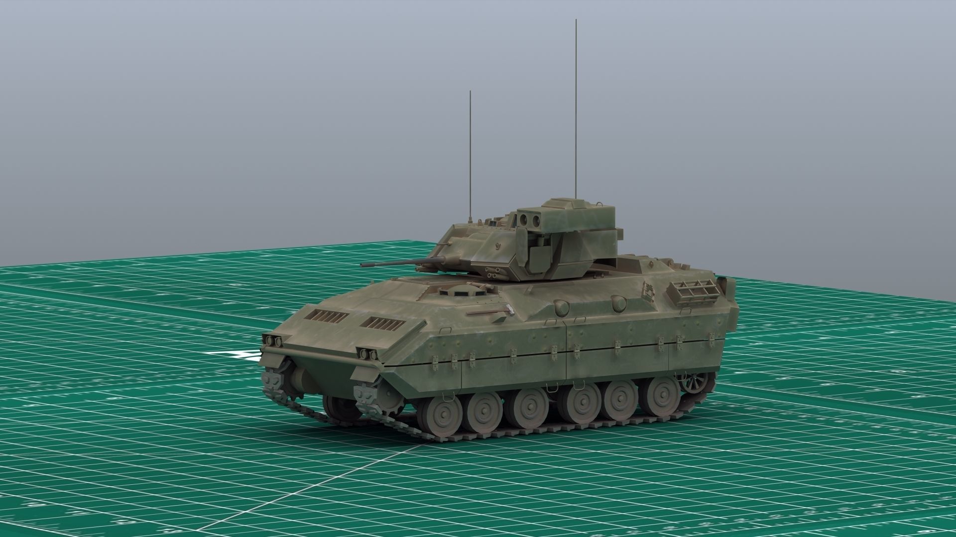 M2A2 Bradley 3D Print Model 3D model 3D printable | CGTrader