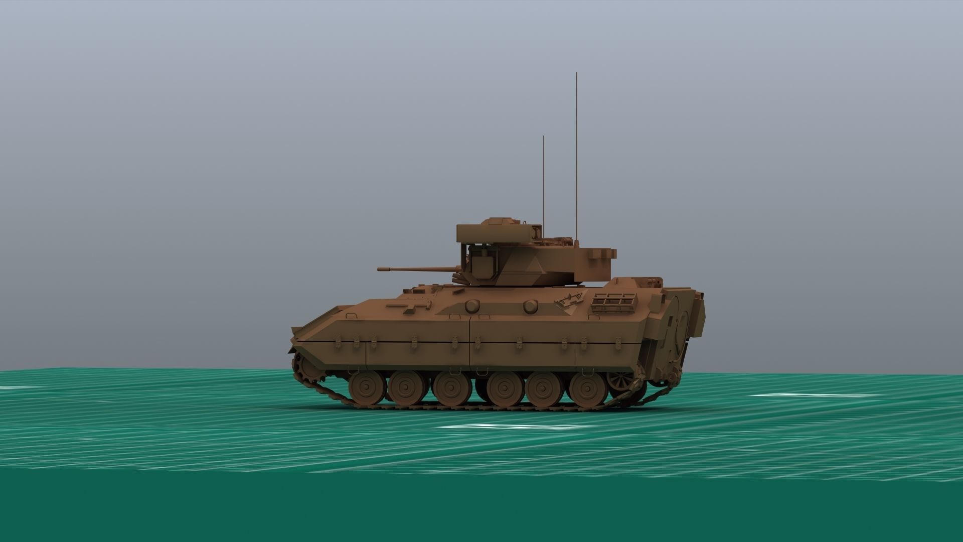 M2A2 Bradley 3D Print Model 3D model 3D printable | CGTrader