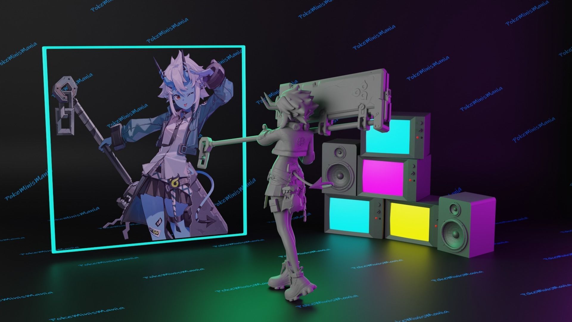 Soukaku Zenless Zone Zero 1 6 3D print model Presupported 3D model 3D ...