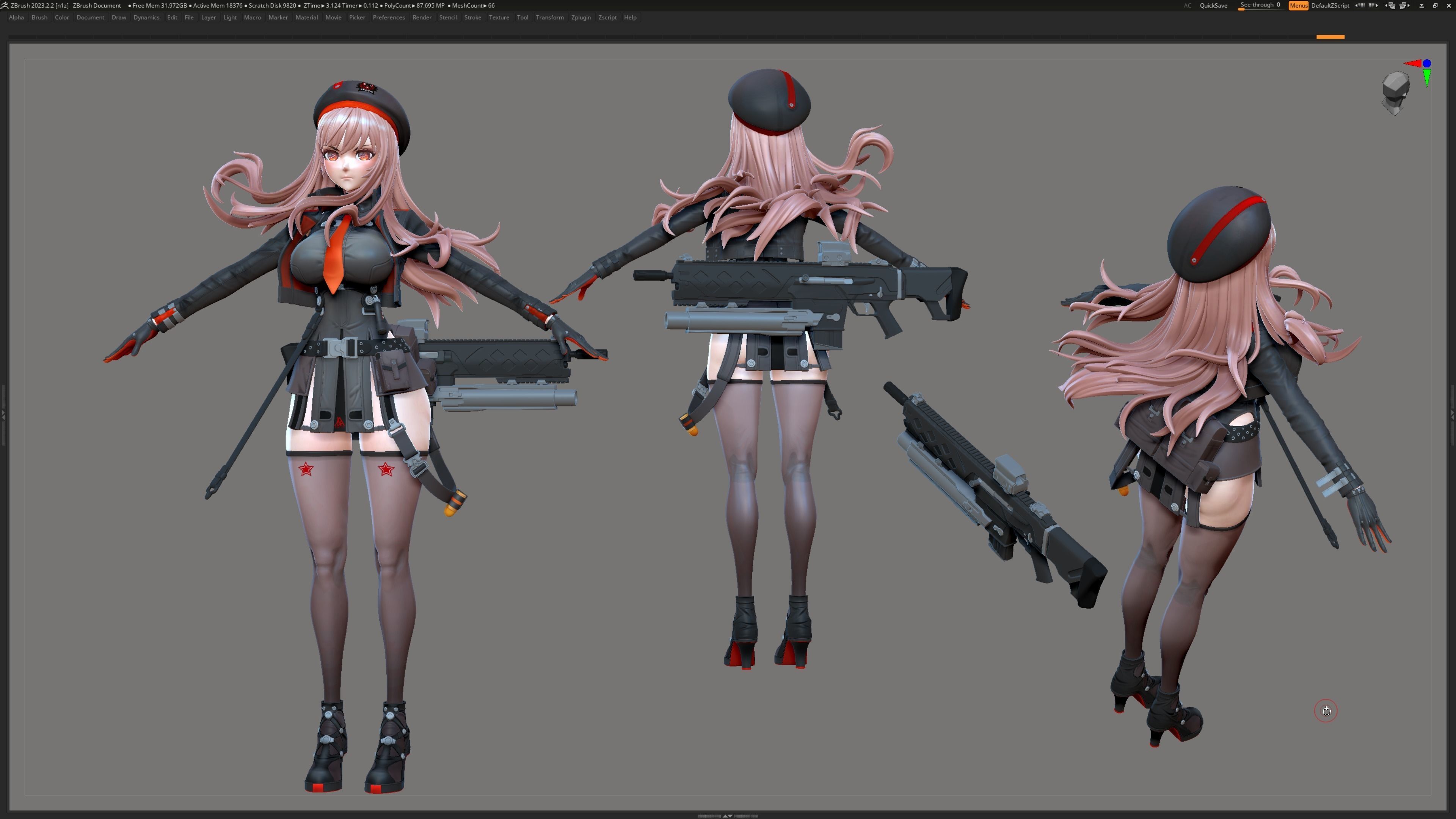 Goddess of Victory Nikke Rapi 3D model 3D printable | CGTrader