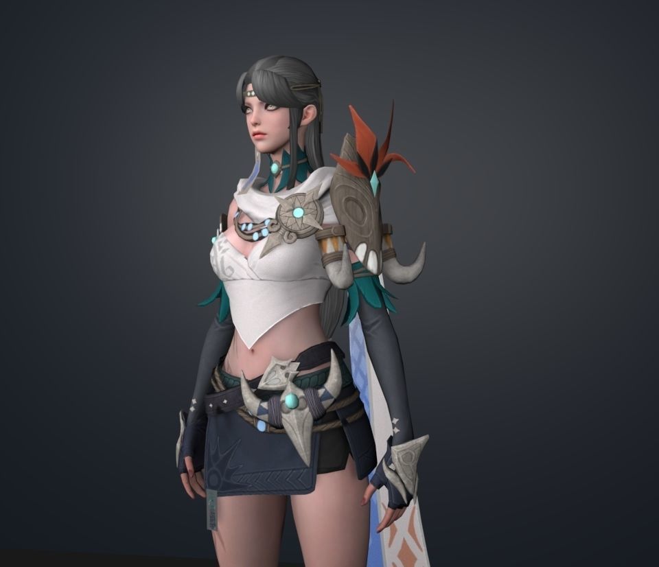 liru lost ark 3D model animated rigged | CGTrader