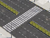 Road With Crosswalk 3D model | CGTrader