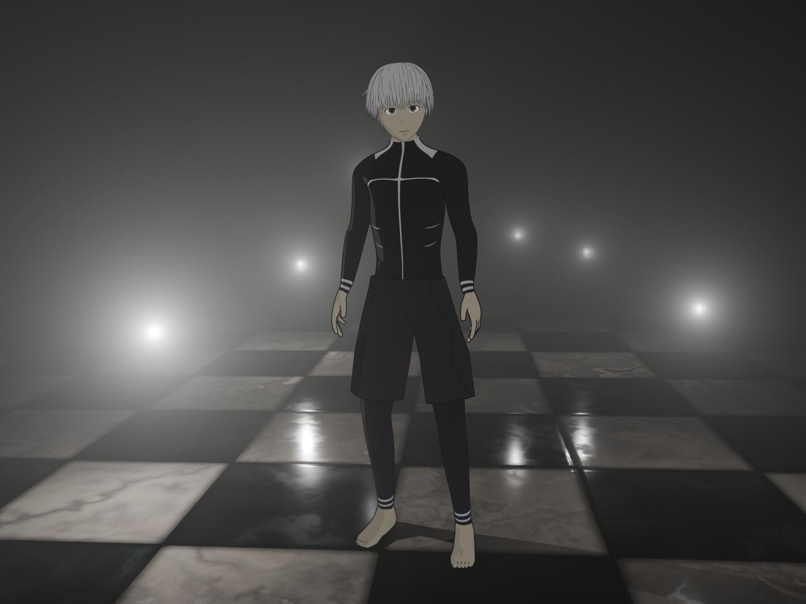Model Kaneki Ken from tokyo ghoul 3D model rigged | CGTrader