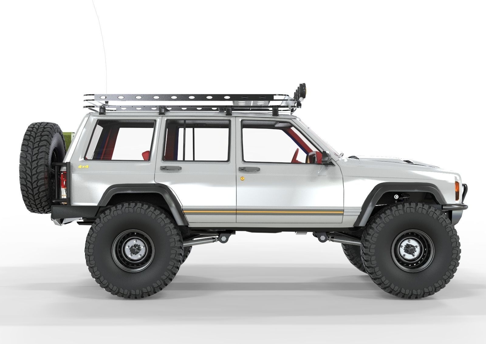 Jeep Cherokee XJ 1998 Sport Road Version 4x4 3D model | CGTrader