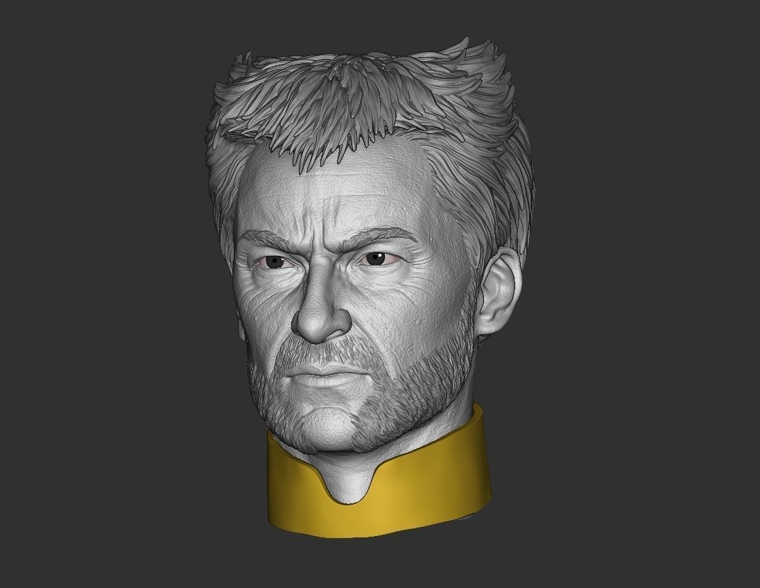 Wolverine Hugh Jackman Head 3D model 3D printable | CGTrader