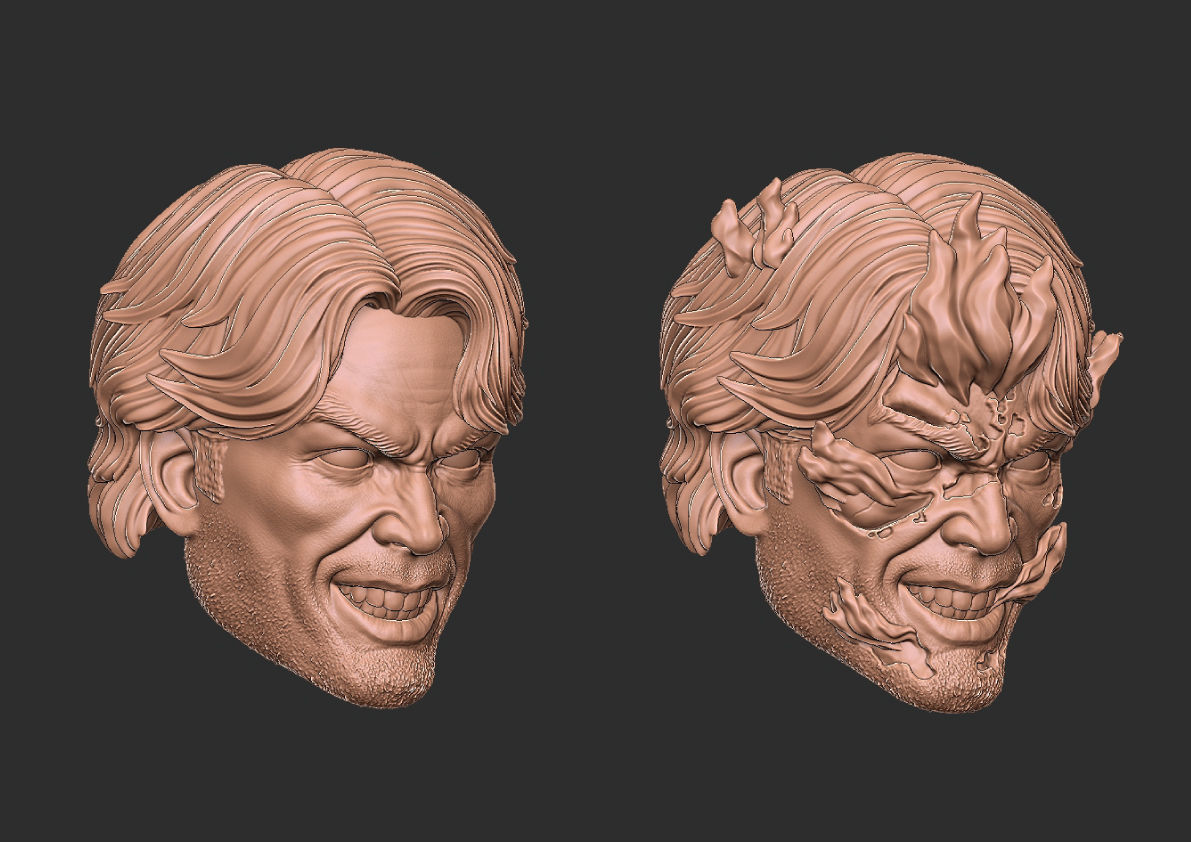 Ghos Rider Johnny Blaze Head 3D model 3D printable | CGTrader