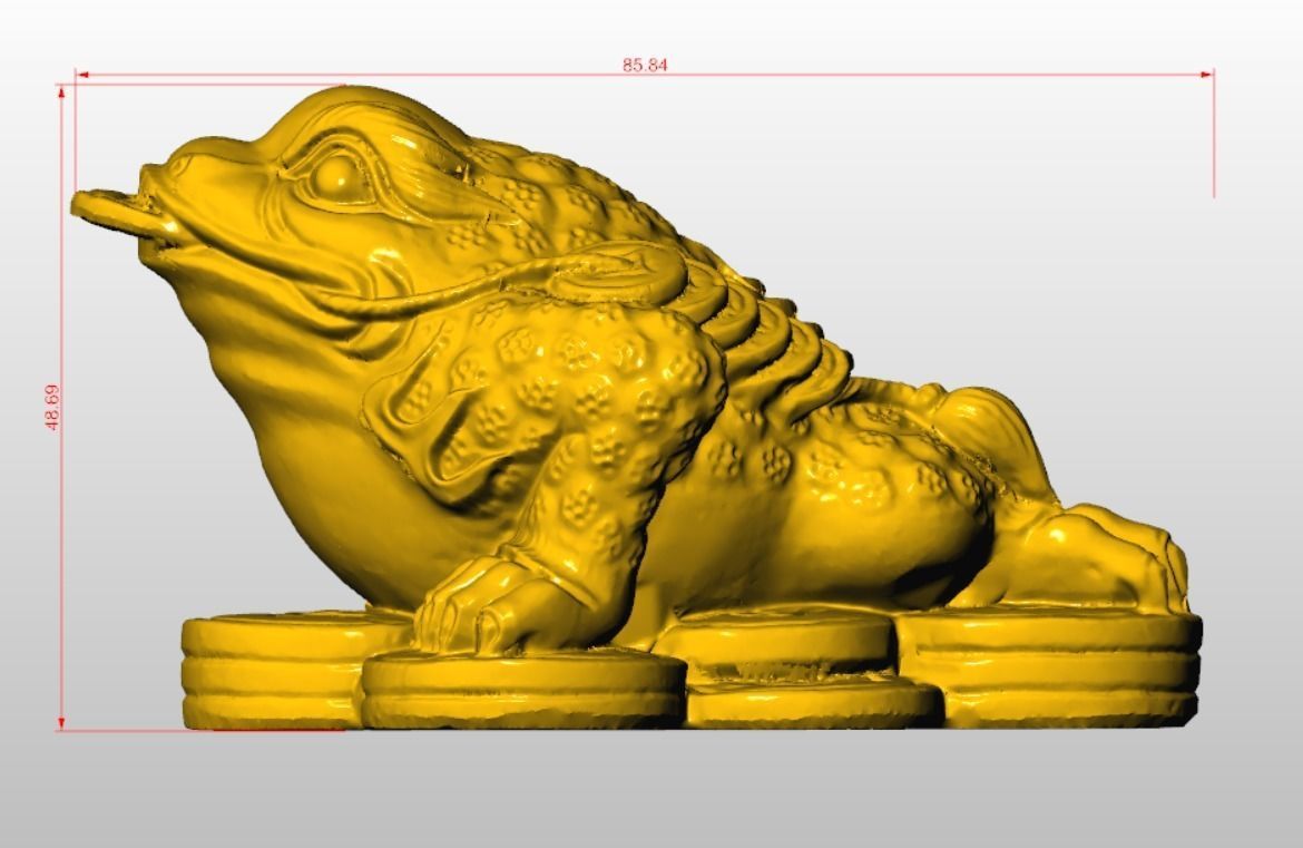 Feng shui money toad free 3D model 3D printable | CGTrader