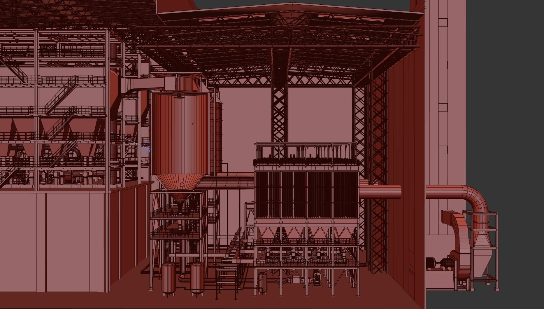 waste incineration plant 3D model | CGTrader