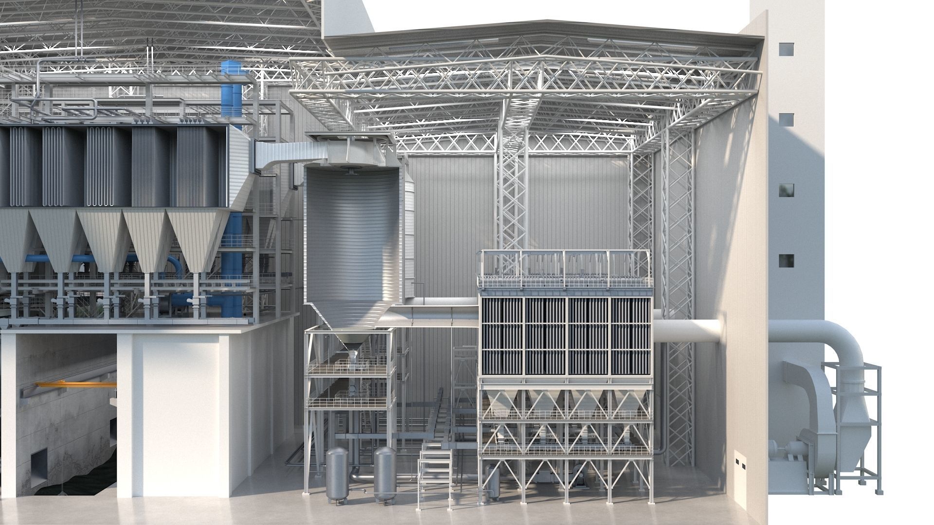 waste incineration plant 3D model | CGTrader