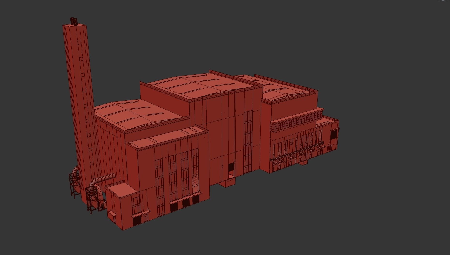 waste incineration plant 3D model | CGTrader