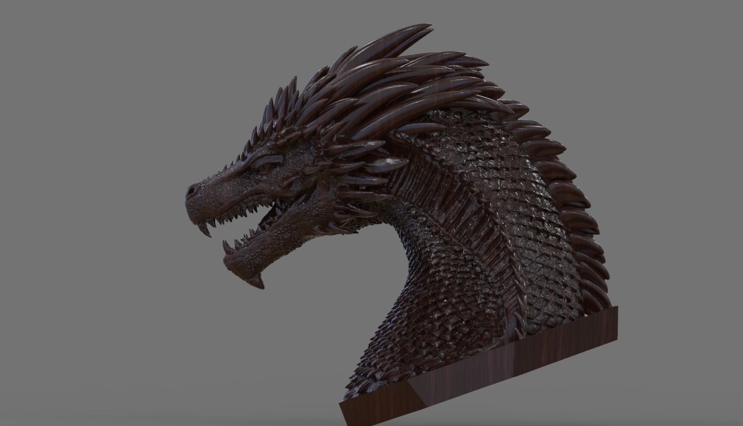 dragon head free 3D model 3D printable | CGTrader