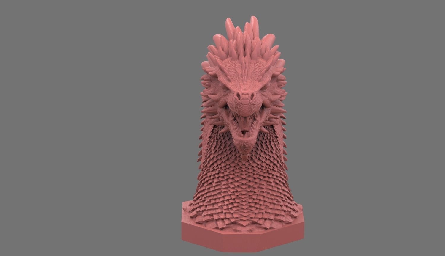 dragon head free 3D model 3D printable | CGTrader