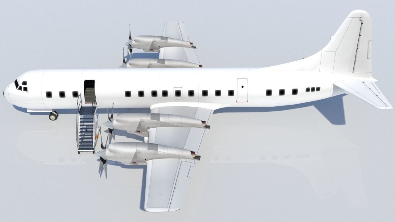 3D model Lockheed L188 Electra decomissioned VR / AR / low-poly | CGTrader