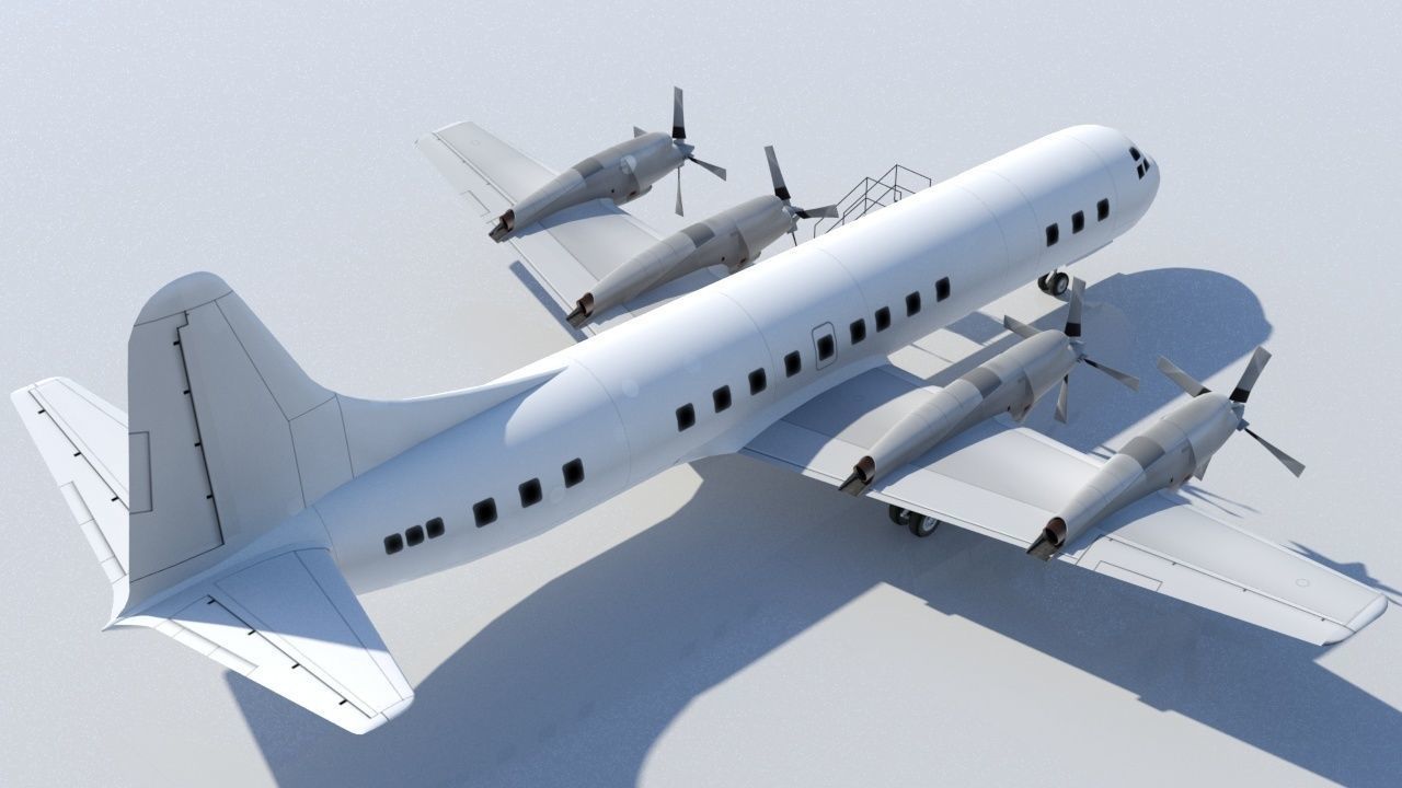 3D model Lockheed L188 Electra decomissioned VR / AR / low-poly | CGTrader