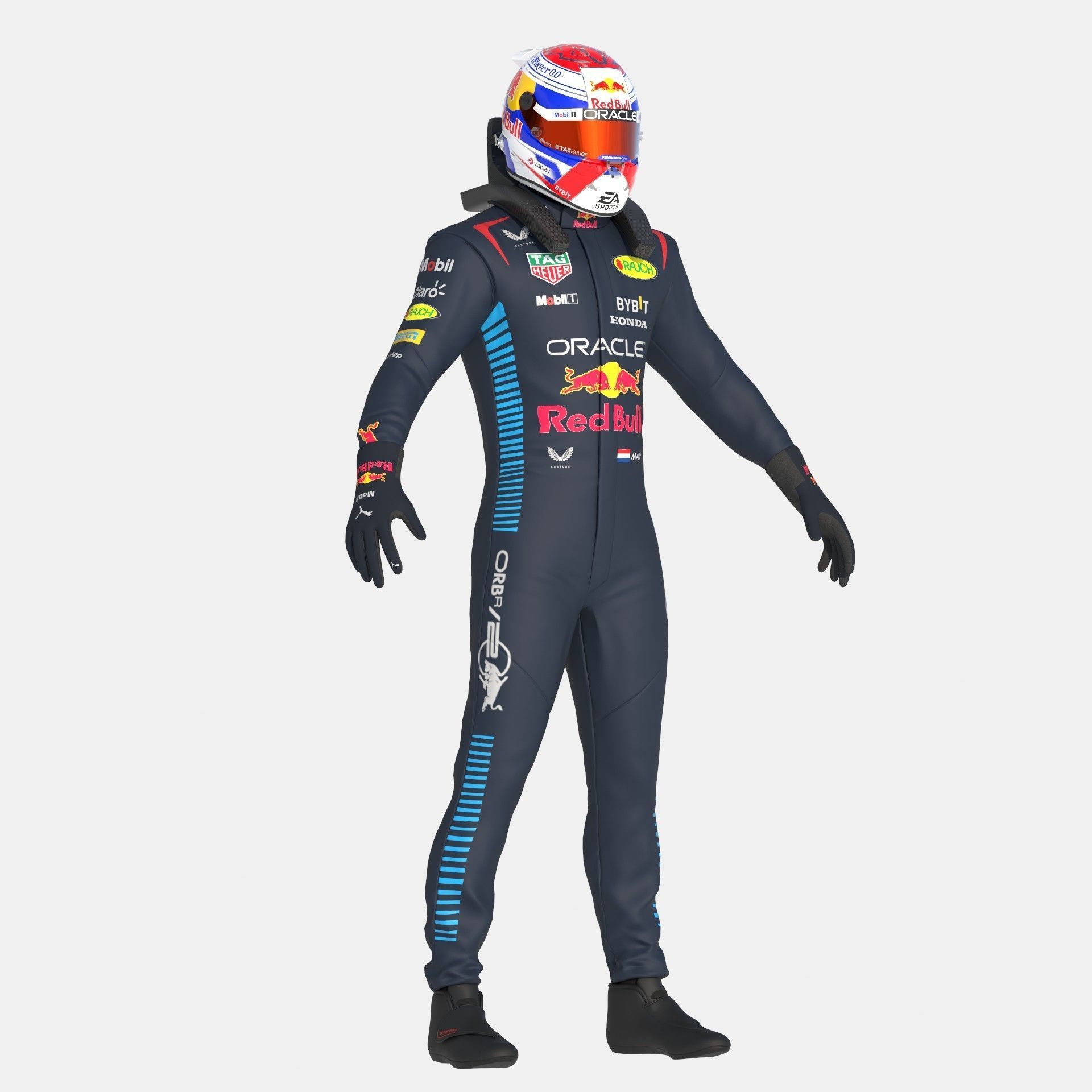 3D model F1 Red Bull Suit 2024 VR / AR / low-poly | CGTrader