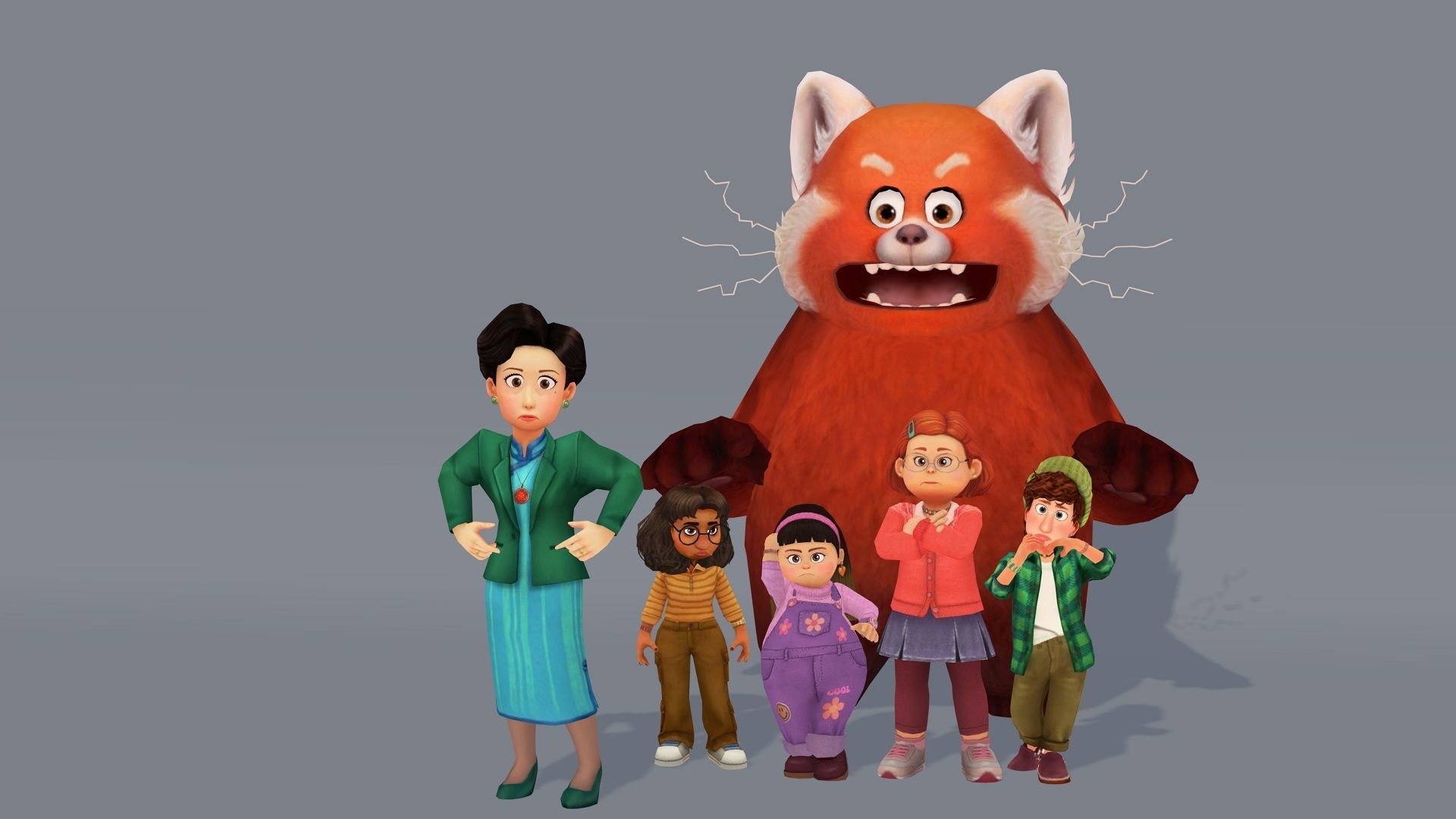 Turning Red Kit free VR / AR / low-poly 3D model rigged | CGTrader