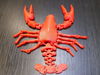 Articulated lobster fidget toy 3D model 3D printable | CGTrader