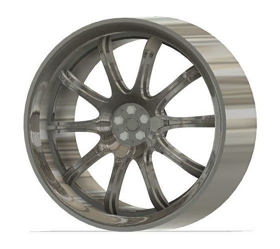 TITAN TR10 TEN SPOKE RIM FOR SCALE MODEL CARS 3D model 3D printable ...