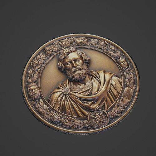 William Wallace Medallion 3D model 3D printable | CGTrader