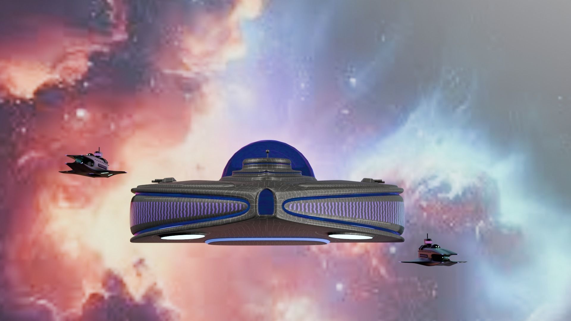Huge mothership 3D model | CGTrader
