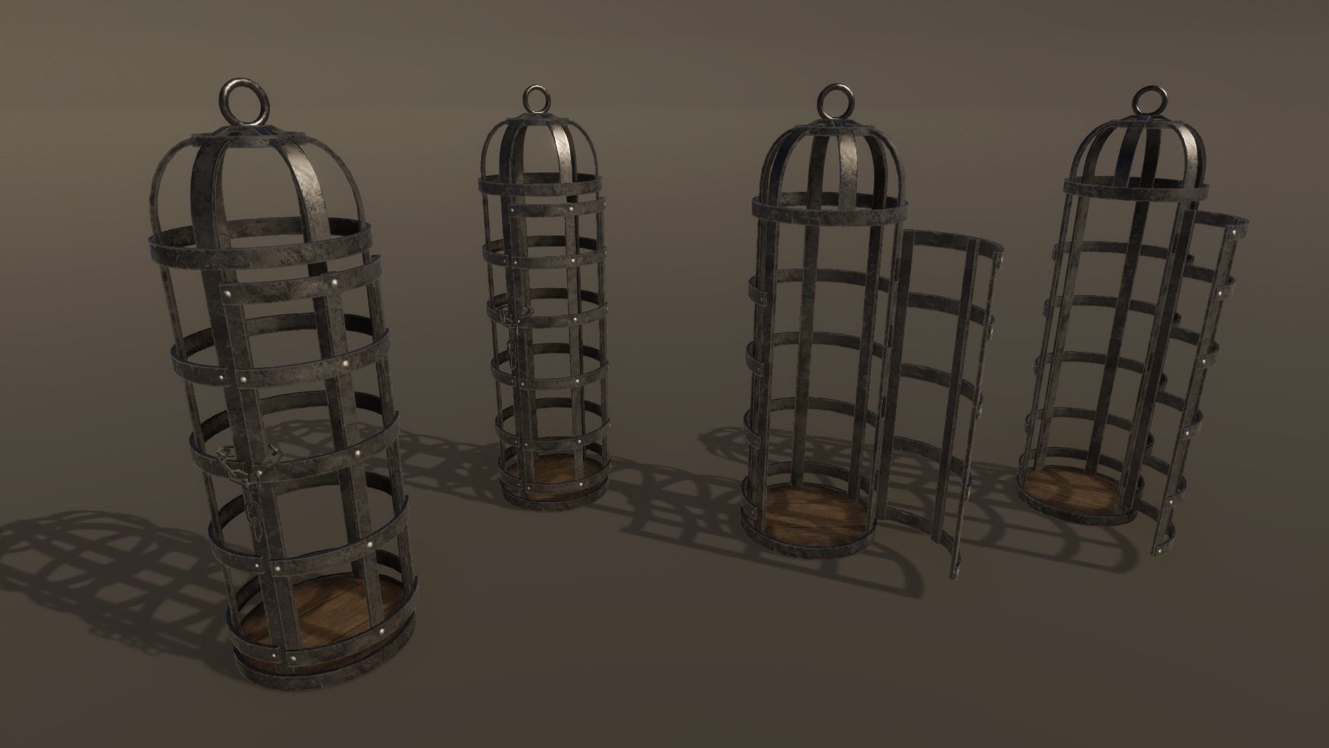 3D model Fantasy Cages - Game Props VR / AR / low-poly | CGTrader
