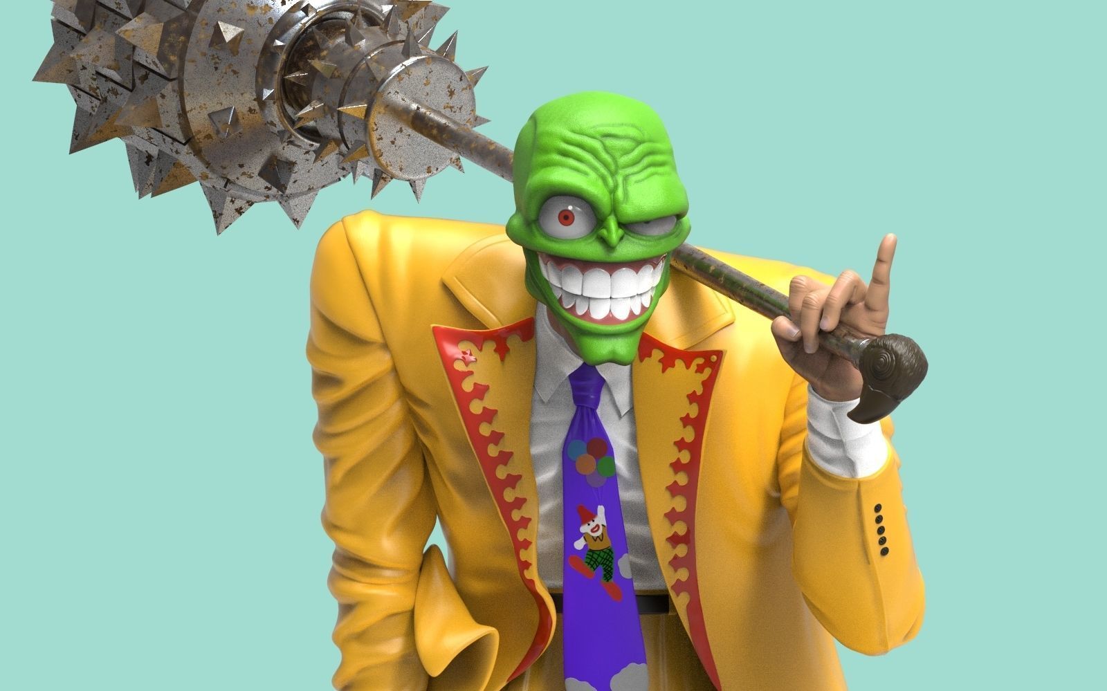 the mask - big head 3D model 3D printable | CGTrader