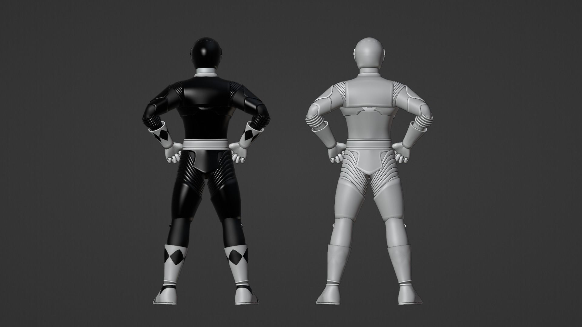 Black Ranger - Mighty Morphin Power Rangers The Movie 3D model rigged ...
