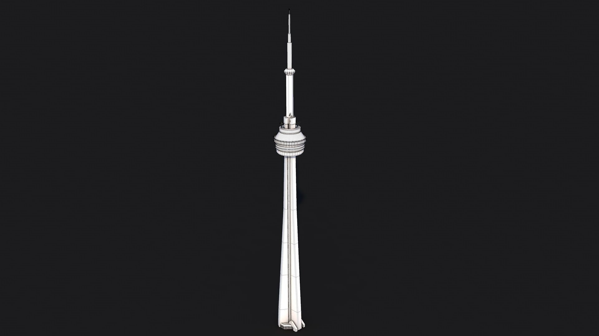 3D model Toronto CN Tower VR / AR / low-poly | CGTrader