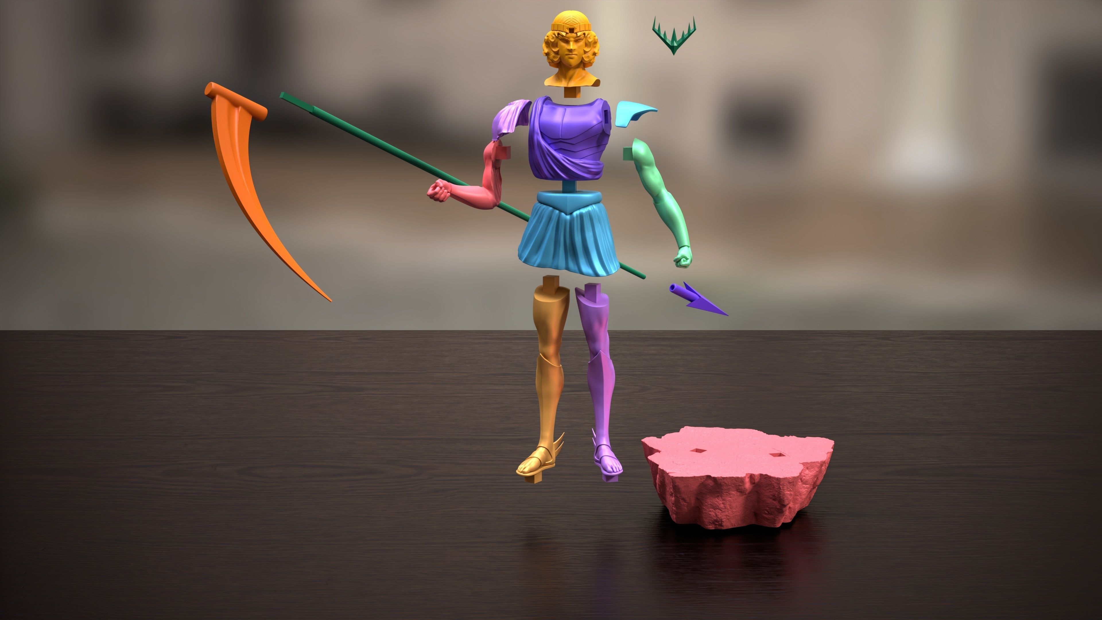 Garuda the vilain for the anime Combattler V 3D model 3D printable ...